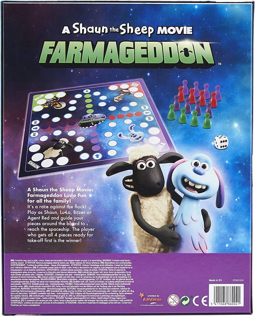 A Shaun the sheep movie “Farmageddon” Ludo Fun. – Getretro