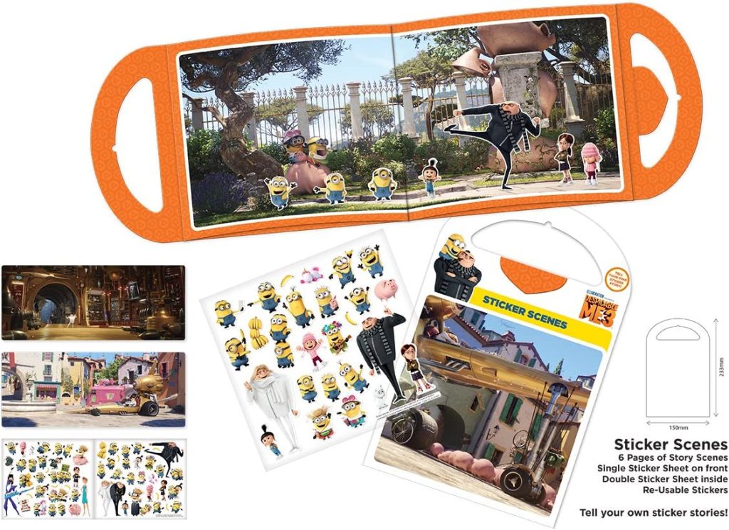 Universal Despicable Me 3 – Minions Sticker Scenes – Getretro