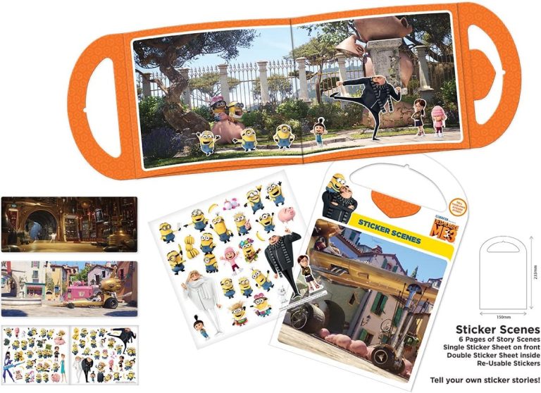 Universal Despicable Me 3 – Minions Sticker Scenes – Getretro