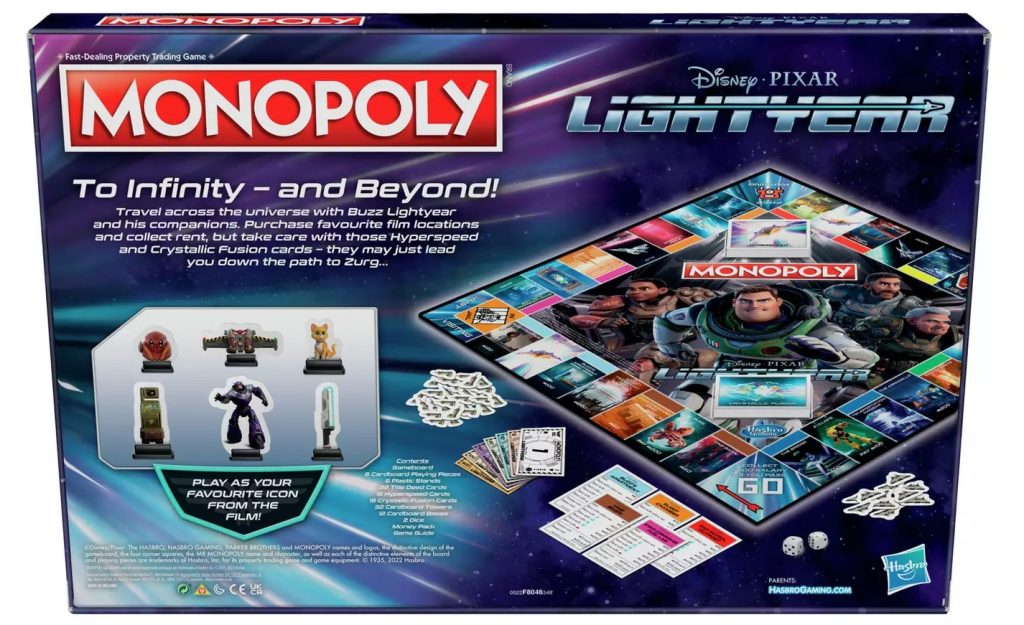 Hasbro Gaming – Monopoly: Lightyear Edition by Disney Pixar – Getretro