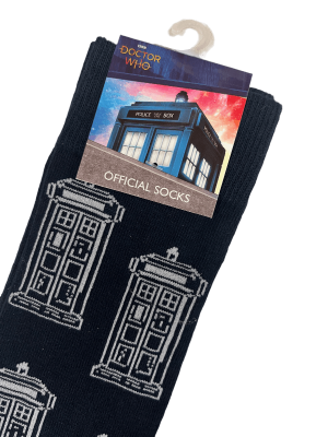 Dr Who official socks Tardis design – Getretro