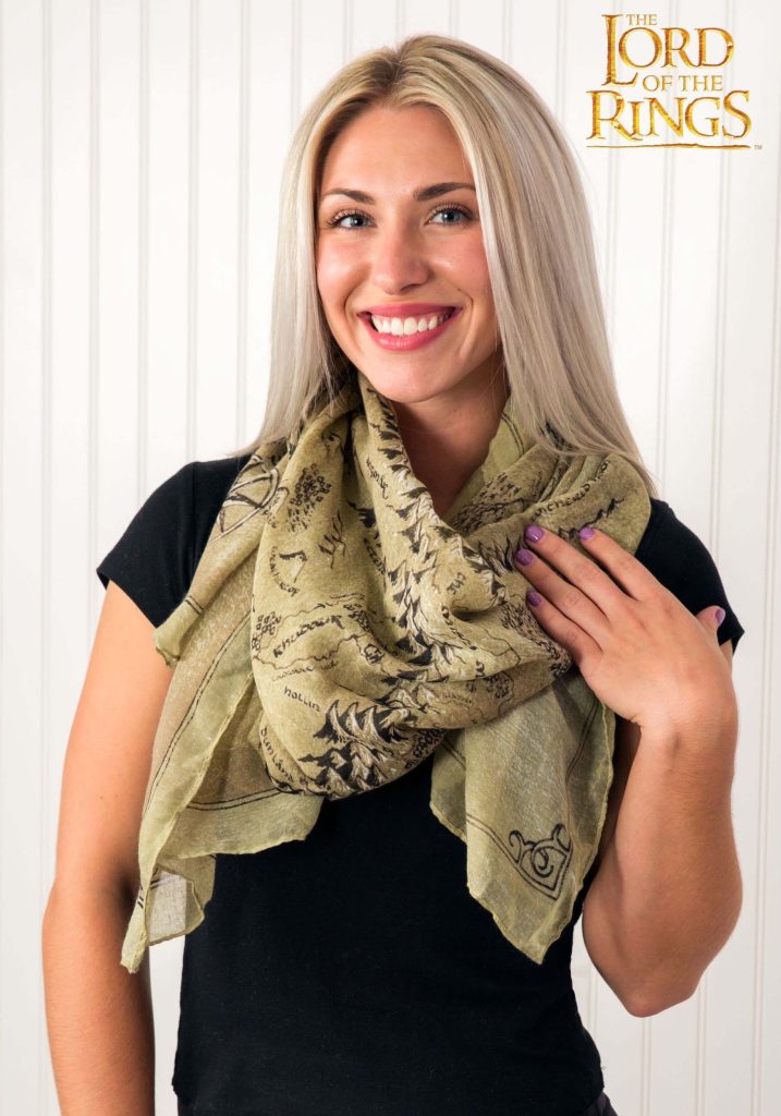 Lord of the Rings Middle Earth Map Scarf – Getretro