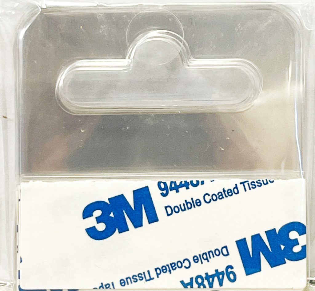360 pcs clear sticky hanging tags with slot holes for retail store ...