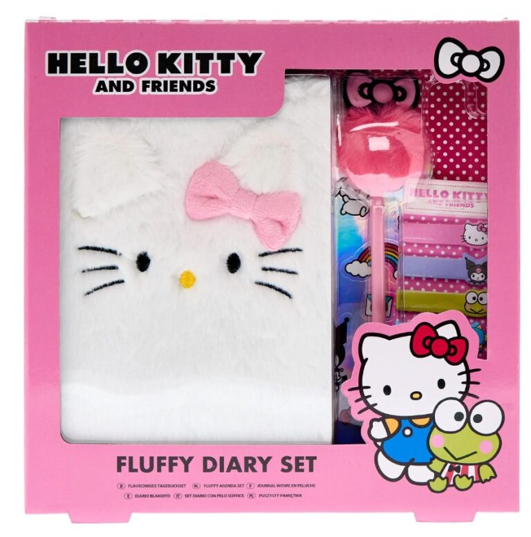Hello Kitty & Friends Fluffy Diary Set – Getretro
